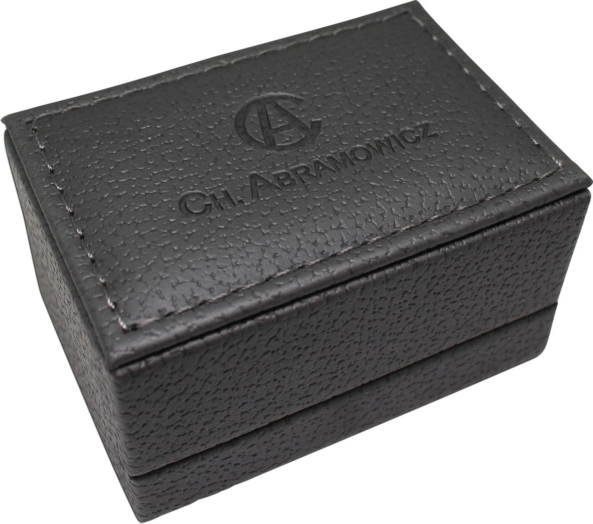 Universal Ring Box Leder grau, Maße 75x50x42mm Hartplastik mit ...