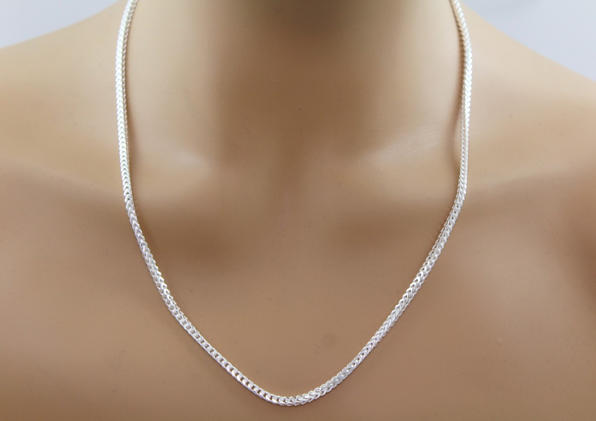 Franco Kette 2,2mm Silber 925 rhodiniert - Ch. Abramowicz