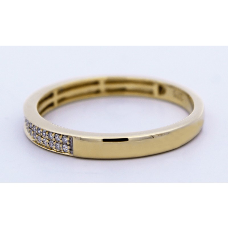 Diamantring Gold 375 9K Natur Diamanten - Ch. Abramowicz